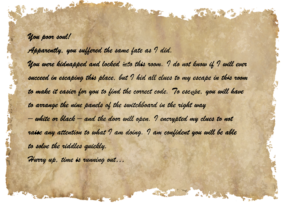 Can You Escape Note – ICSE – International Centre for Stem Education